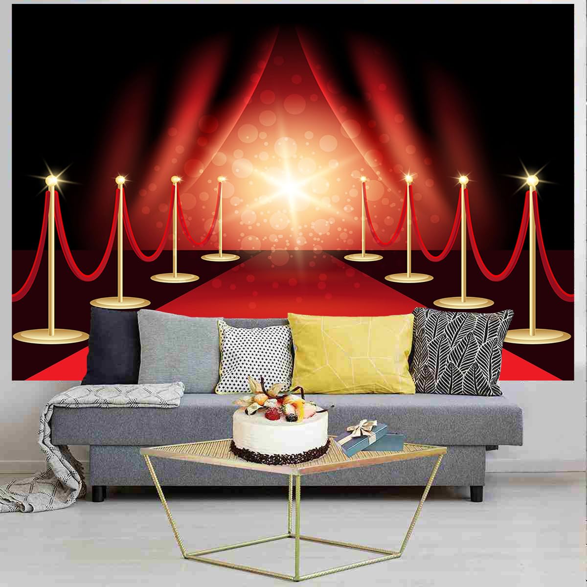 Hollywood Red Carpet Backdrop Template Red Carpet Birthday Party Guest