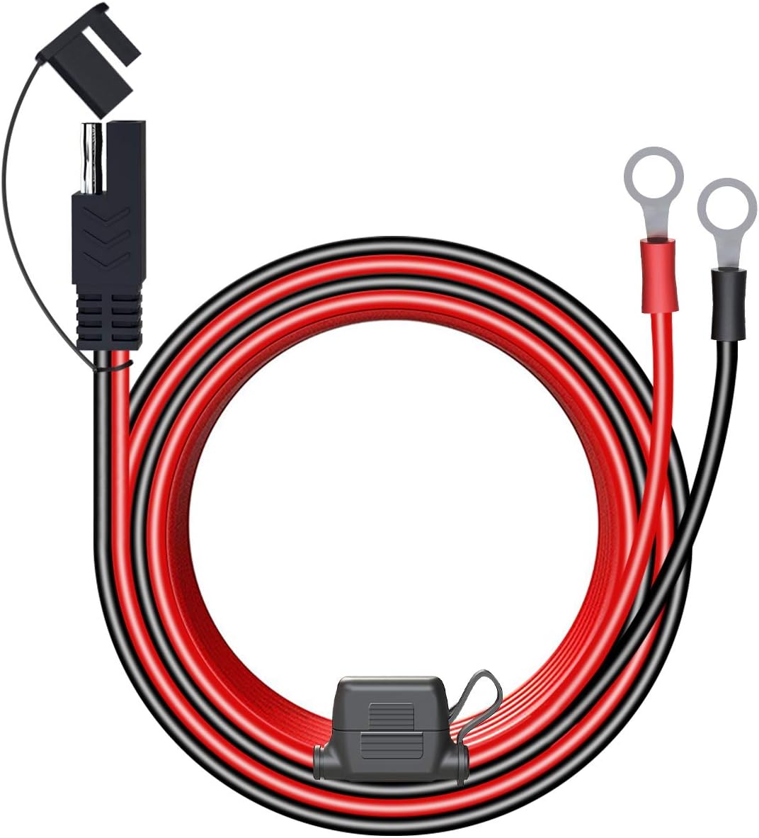 LST 4FT 12V Ring Terminal SAE to O Ring Connecters Extension Cord Cable ...