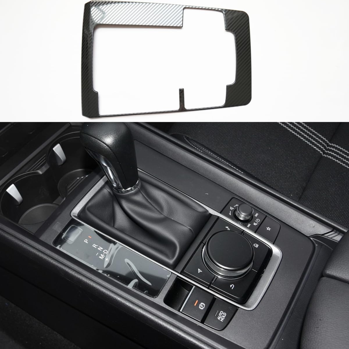 CYAuto Carbon Fiber Style Center Console Panel Central Control Gear ...