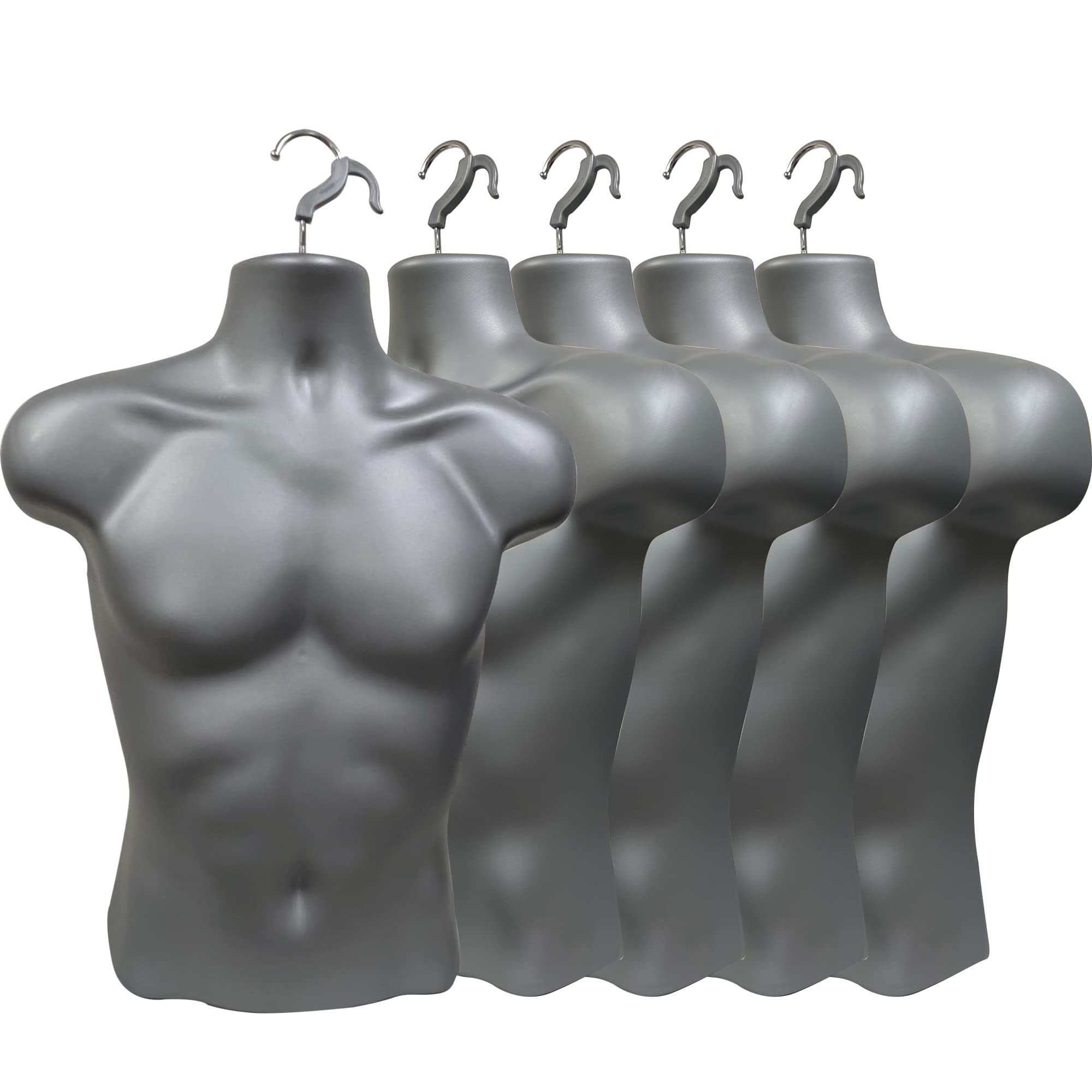 Snapklik.com : DisplayTown 5 Pack Gray Male Mannequin Injection Form ...