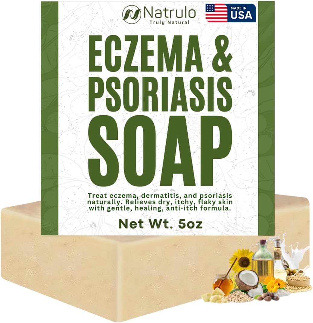 Amazon.com : Eczema Soap Bar for Face and Body – All Natural Dermatitis ...