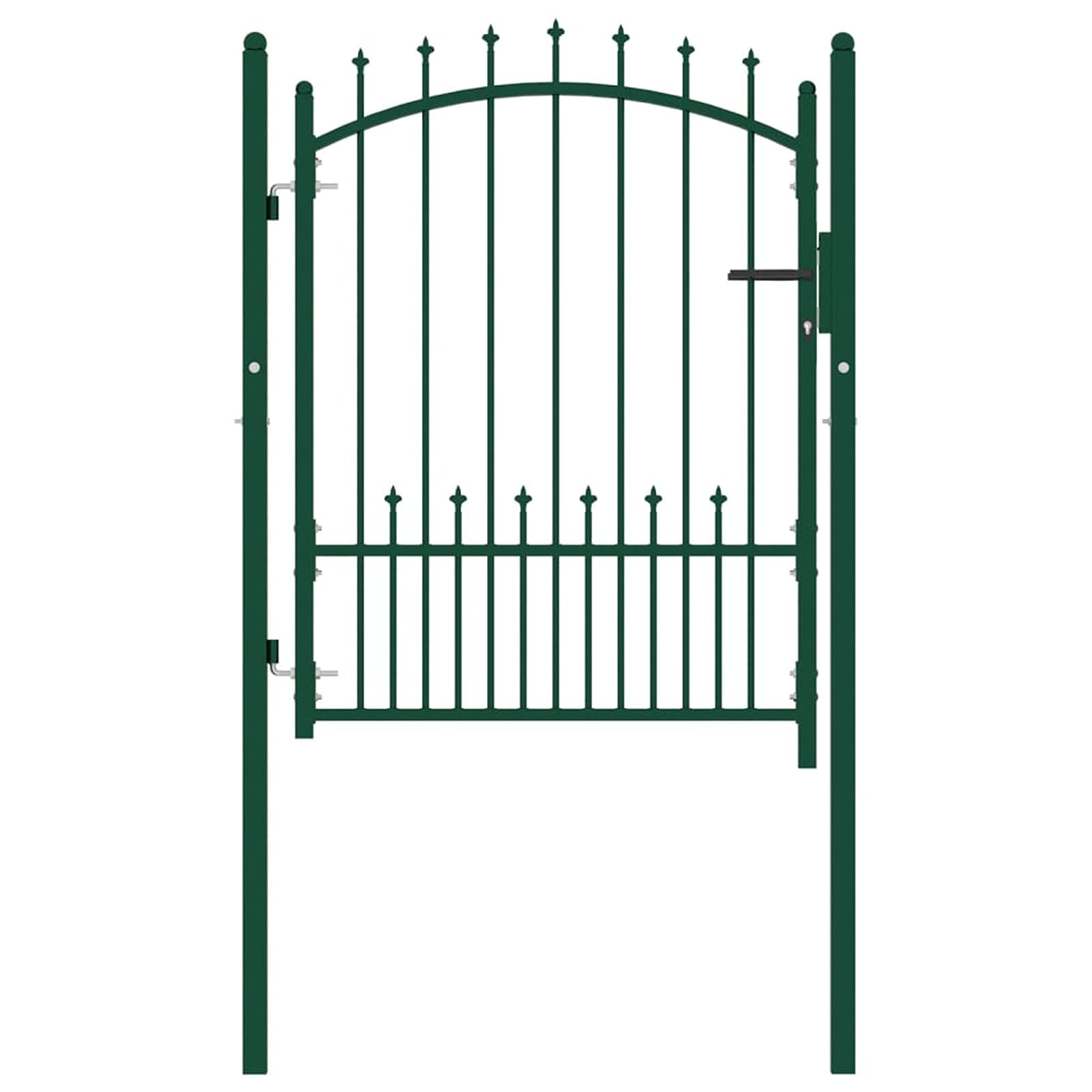 Buy ARKEM Garden Gates High galvanised wrought iron metal swing gate ...