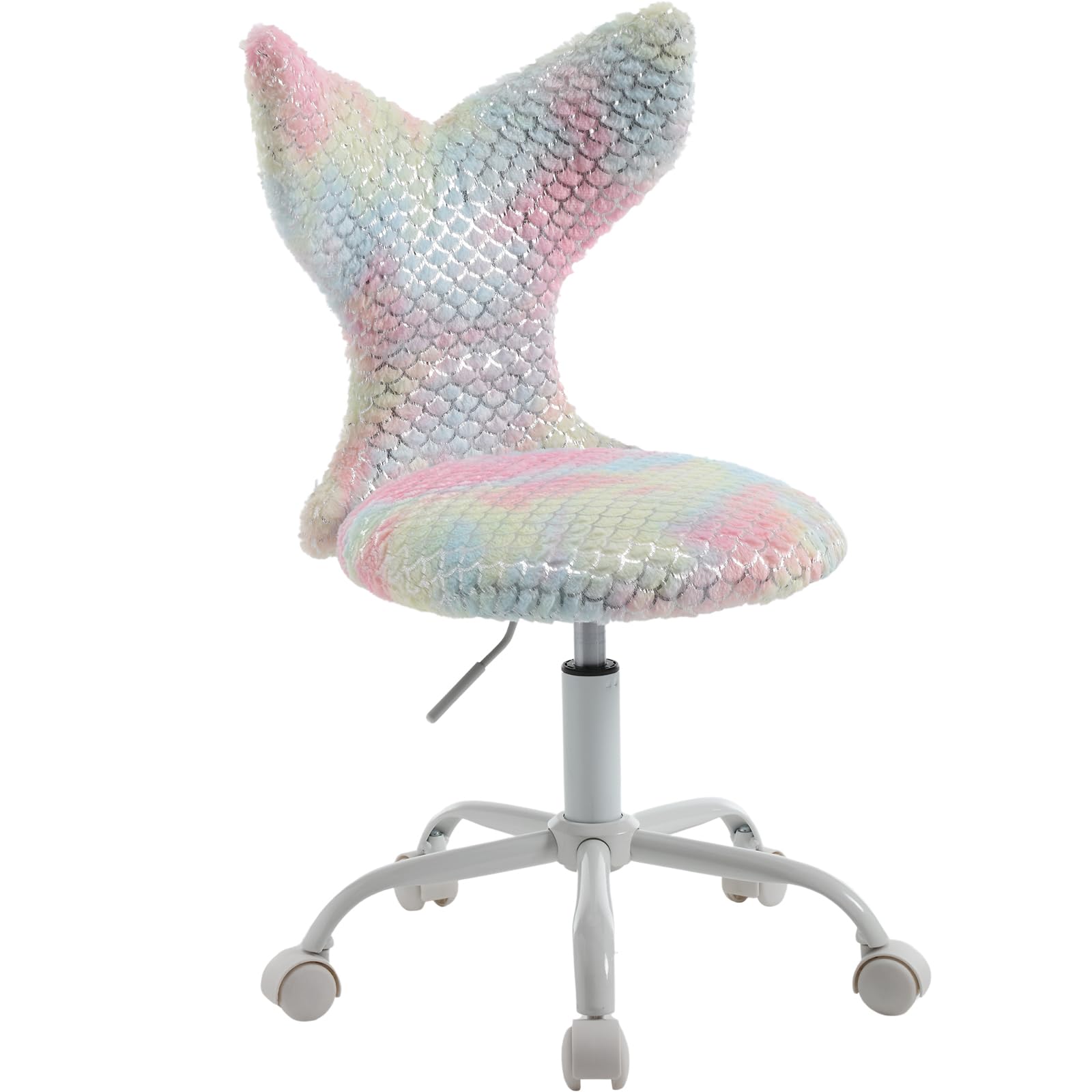 Amazon.com: Guyou Fuzzy Cute Kids' Desk Chair Mermaid Back Chair ...