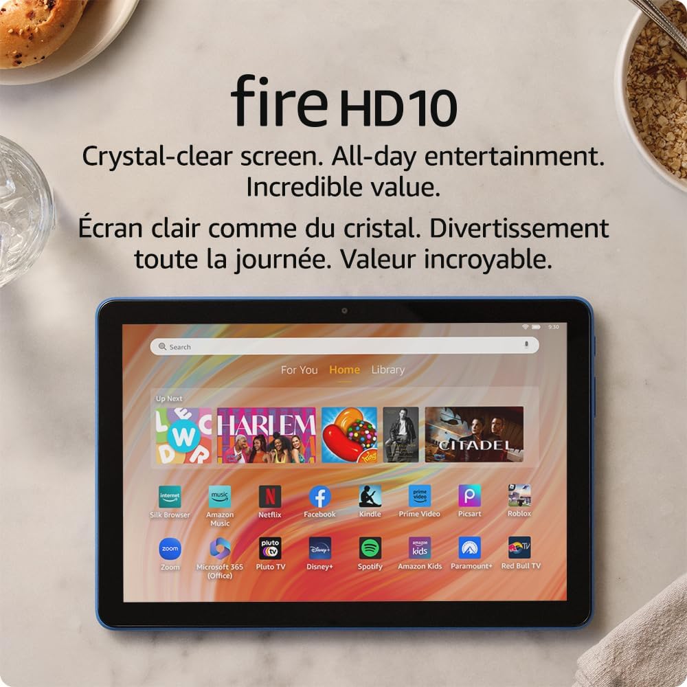 Vibrant display, powerful performance, Amazon Fire HD 10 Tablet.
