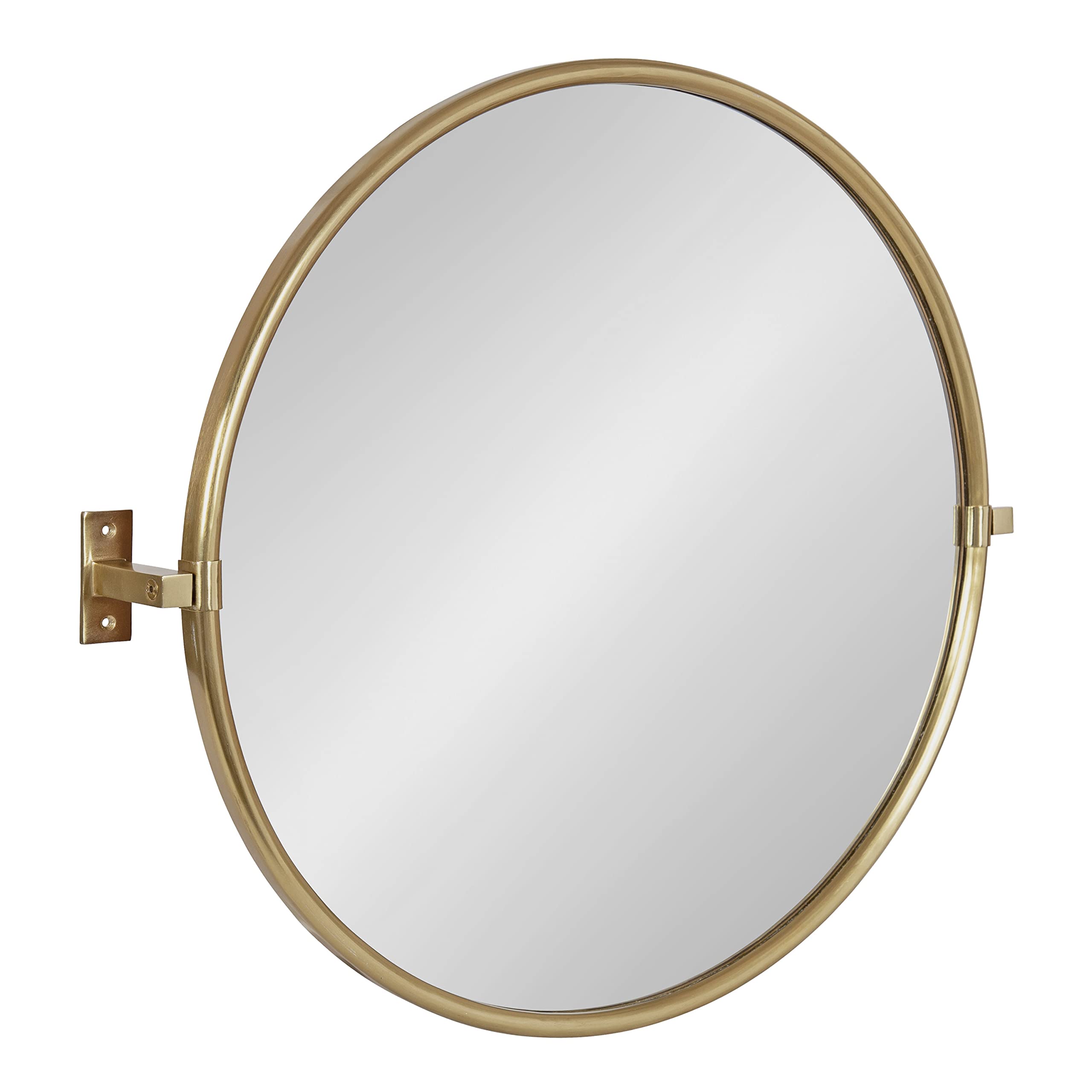 Kate and Laurel Taurus Modern Pivot Mirror, 26 x 24, Gold, Decorative ...
