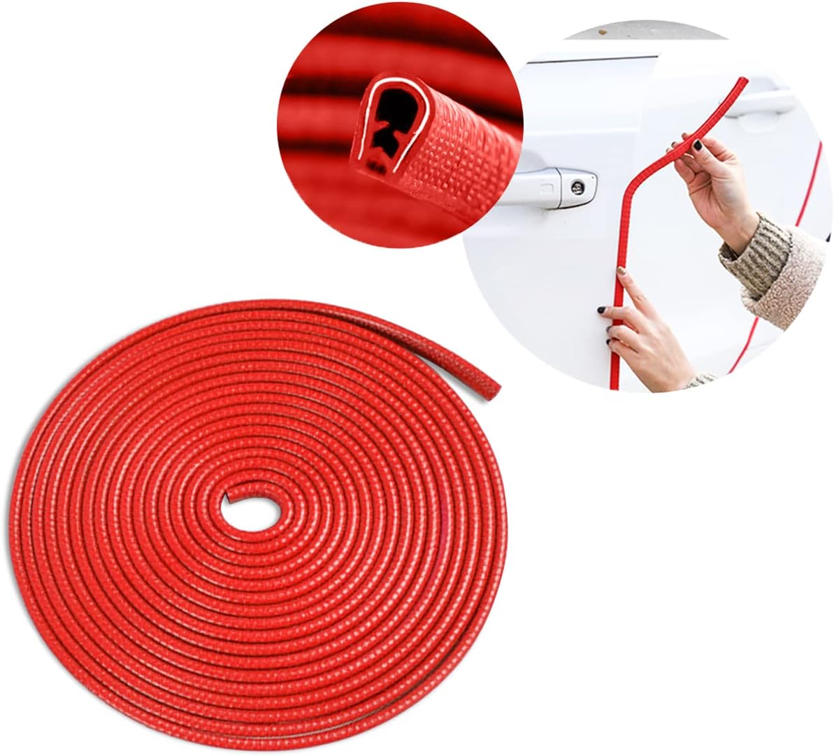 Amazon.com: ESUPPORT 16ft 5M U Shape Car Door Moulding Rubber Scratch ...