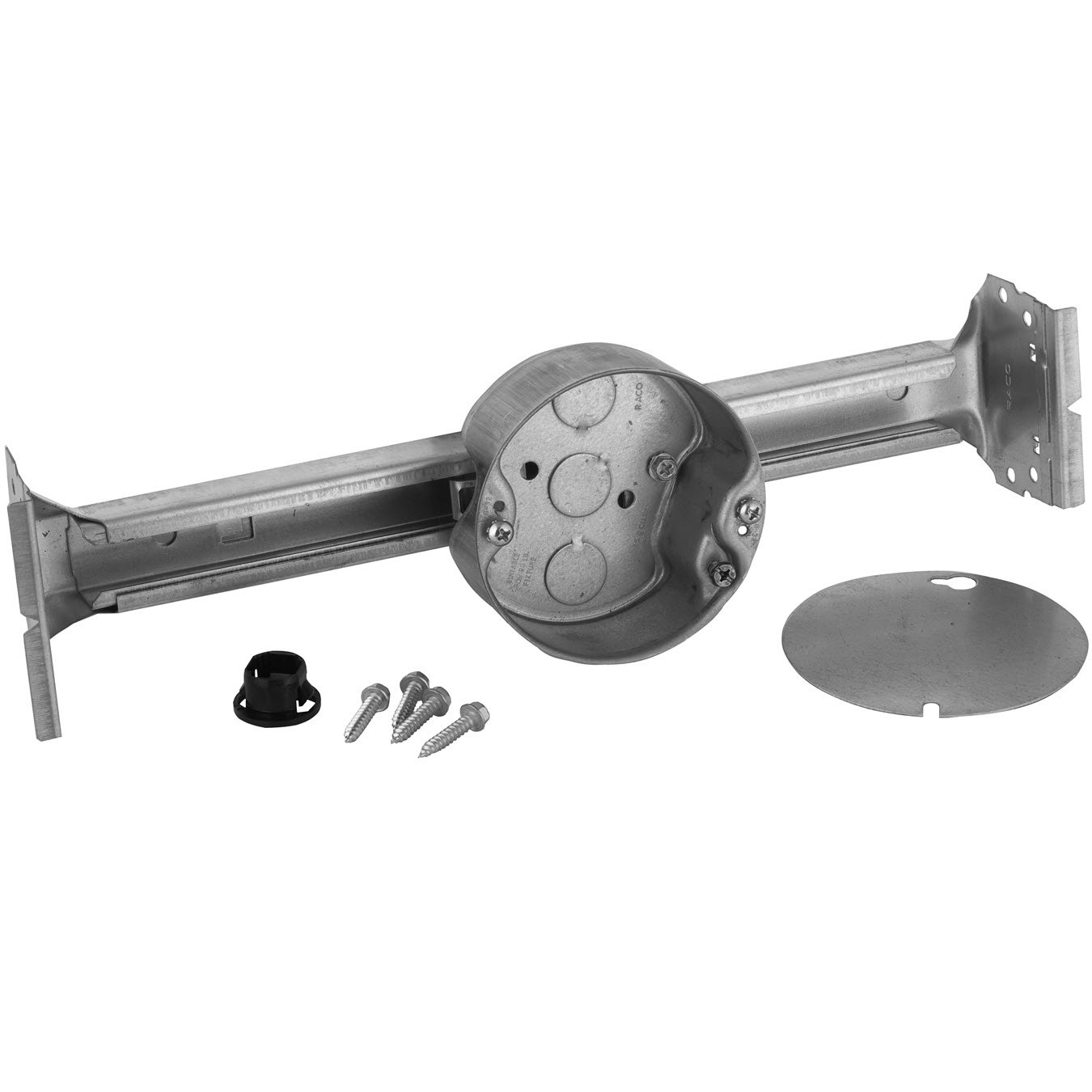 Hubbell-Raco 926 1-1/2" Deep, 4" Octagon Ceiling Box with Hanger ...