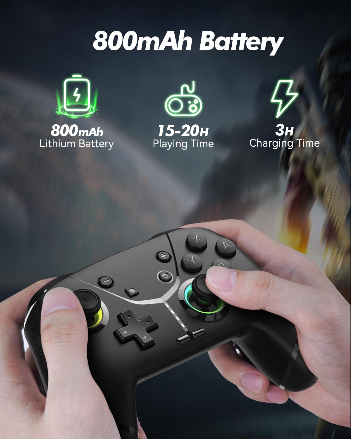 Snapklik.com : 2 Pack Switch 2 Pro Controllers, Wireless Game Controller For Nintendo Switch 2 ...