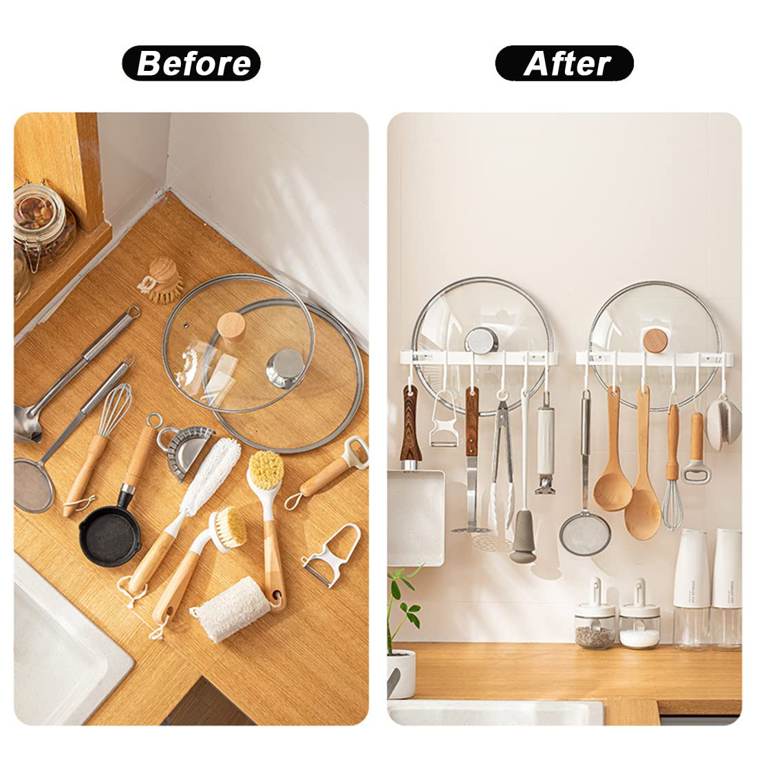 Snapklik.com : Kitchen Utensil Holder Rack, 12 Inch Pots And Pans ...
