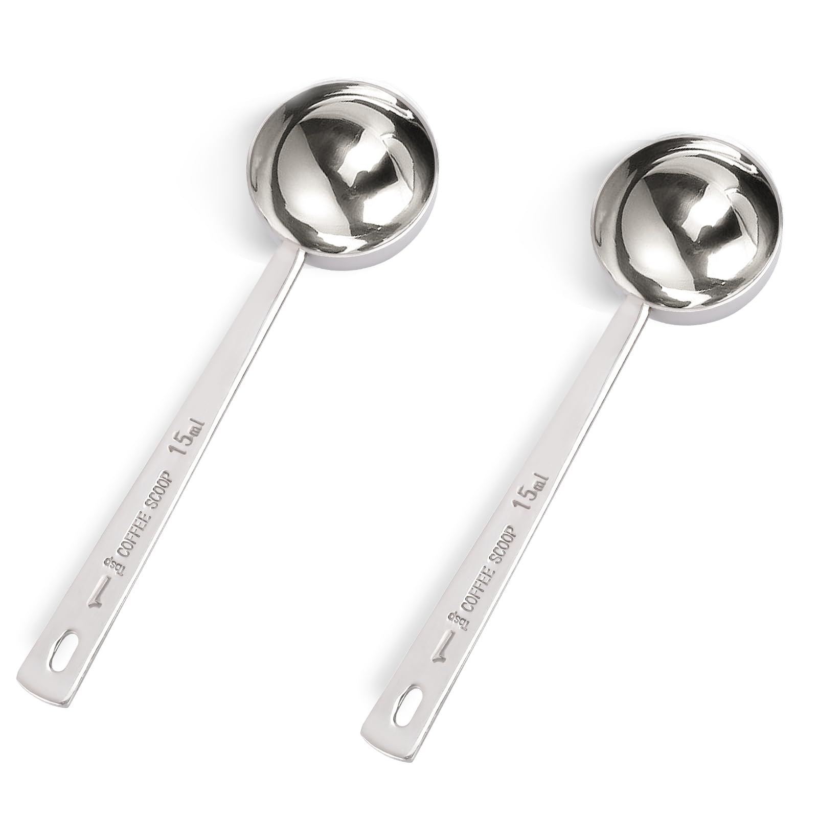 Amazon.com: 2 Pieces 1 Tablespoon Scoops with Long Handle, 15 ml ...
