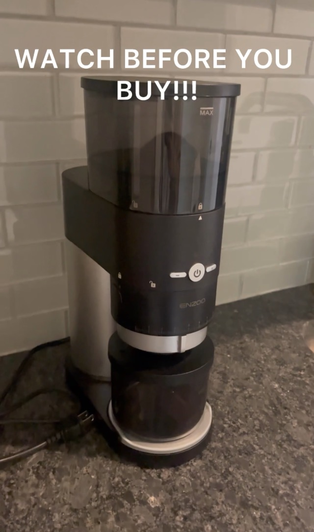 Watch My honest review of the Enzoo coffee grinder! on Amazon Live