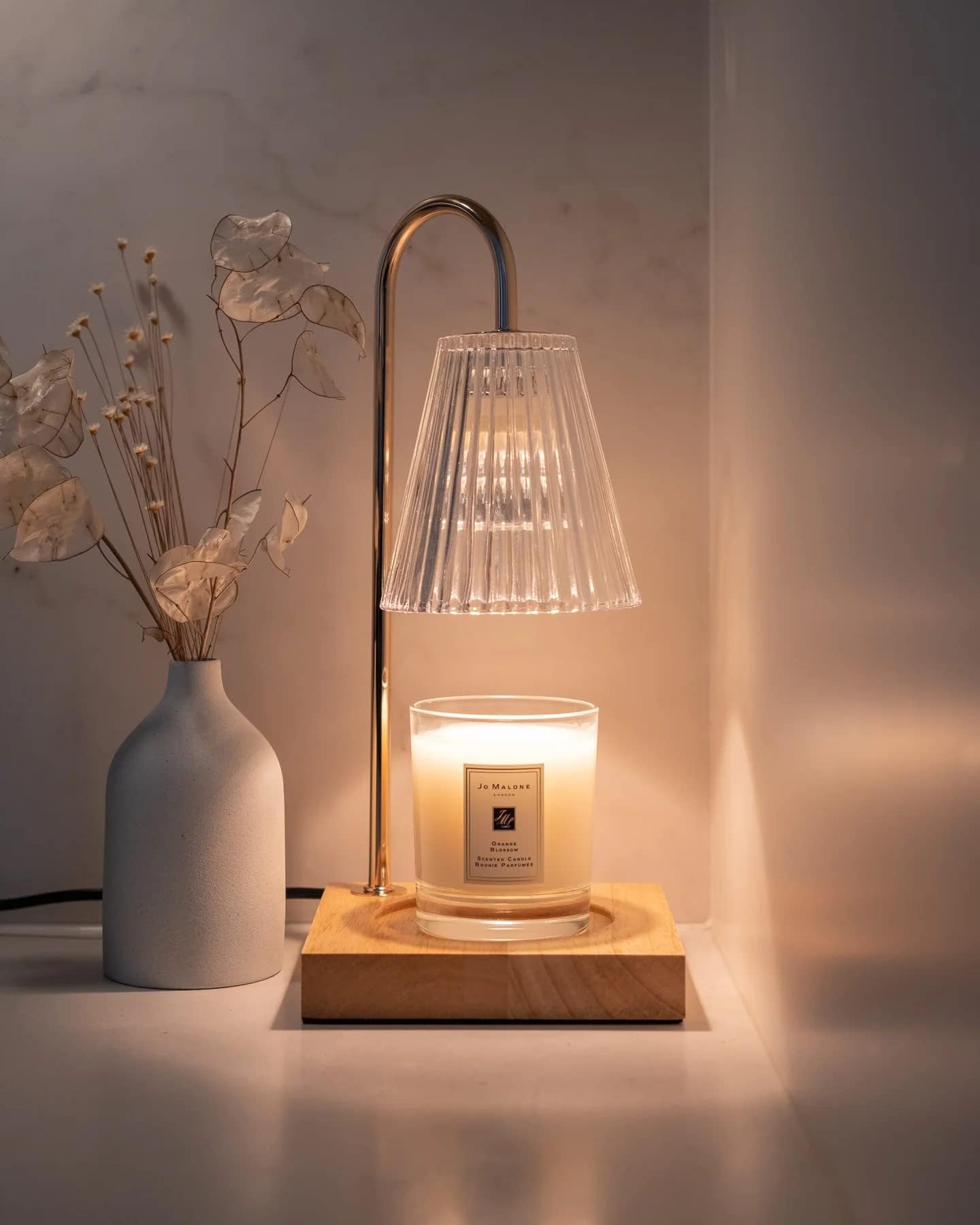 Amazon.com: Luxespark Dimmable Candle Warmer Lamp with Timer and Dimmer ...