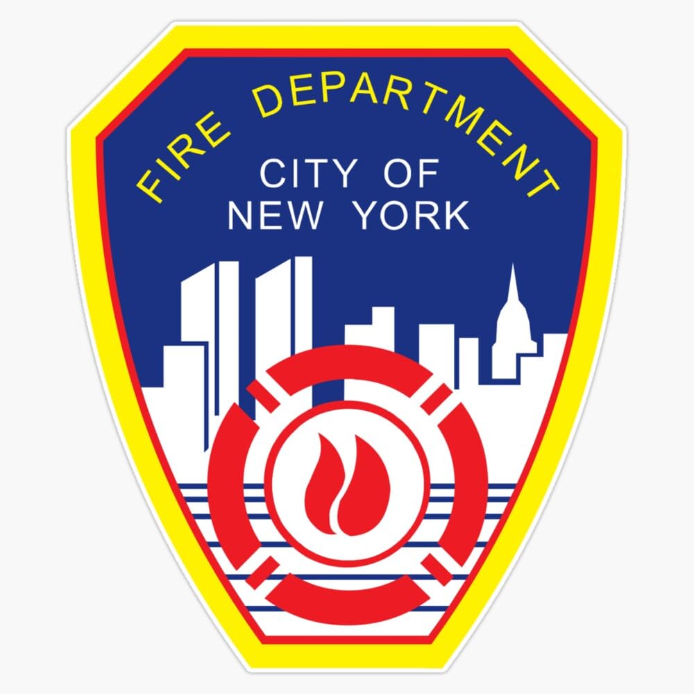 Amazon.com - FDNY - Fire Department City of New York Sticker Bumper ...