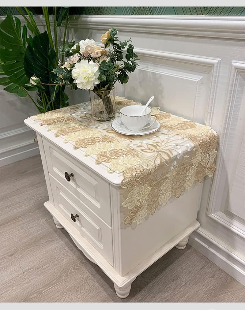 Amazon.com: COMFEELING Bedside Tablecloth Lace Doilies for Side Table ...