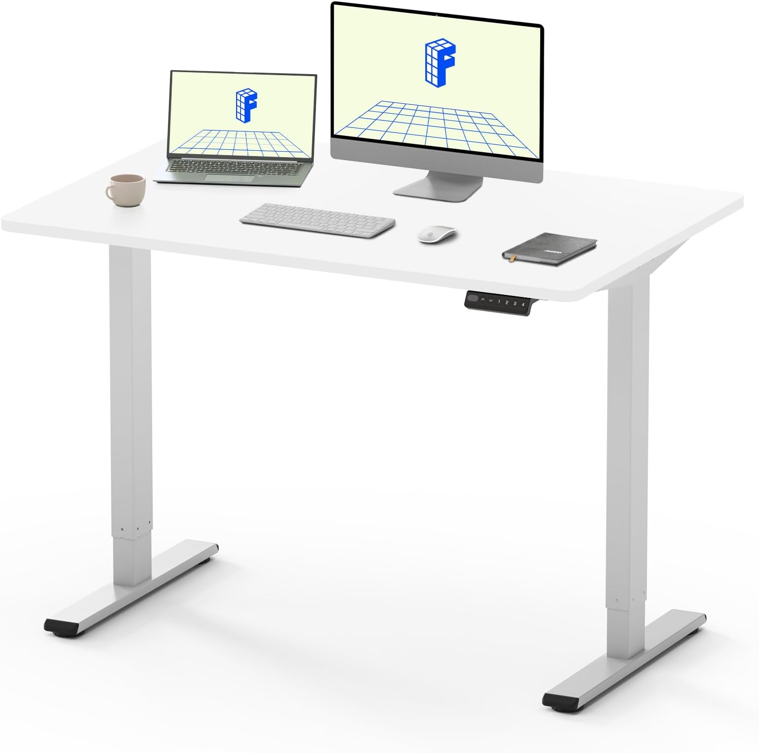 FLEXISPOT EF1 140x80cm Elektrisch Höhenverstellbarer Schreibtisch ...