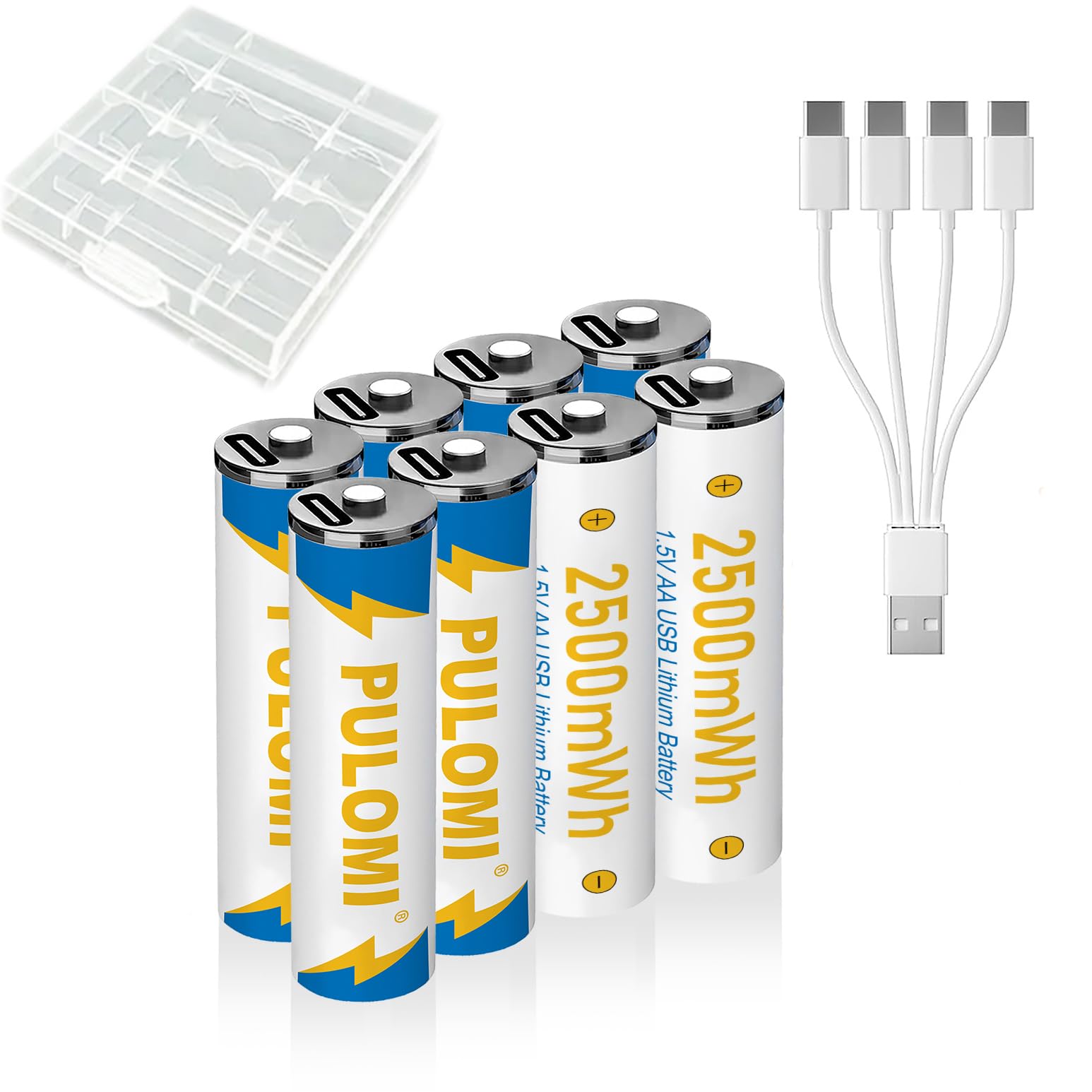 Snapklik.com : USB Lithium Ion Rechargeable AA Battery, High Capacity ...