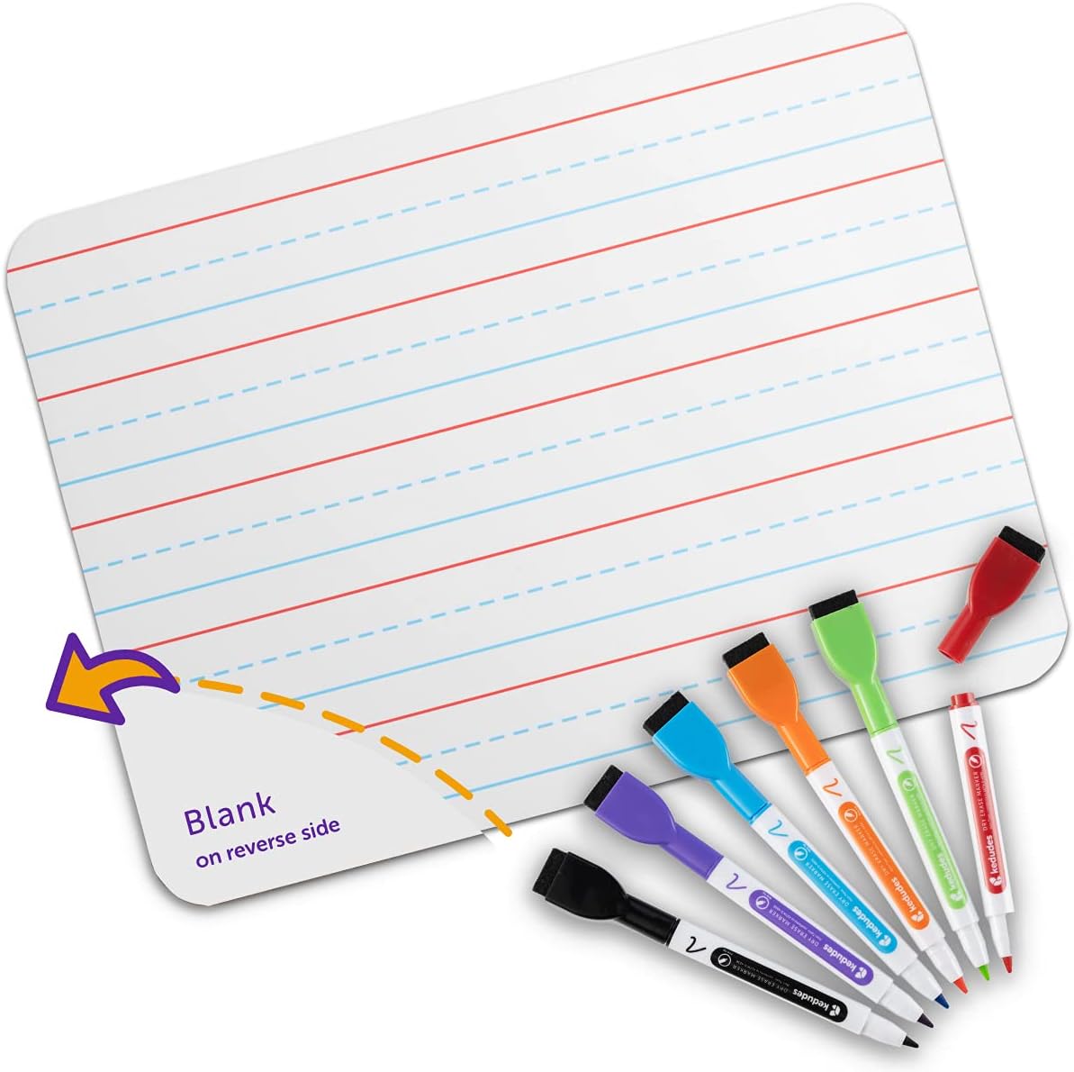 Amazon.com : 2 Sided Dry Erase Board Eraser Marker Hand Writing ...