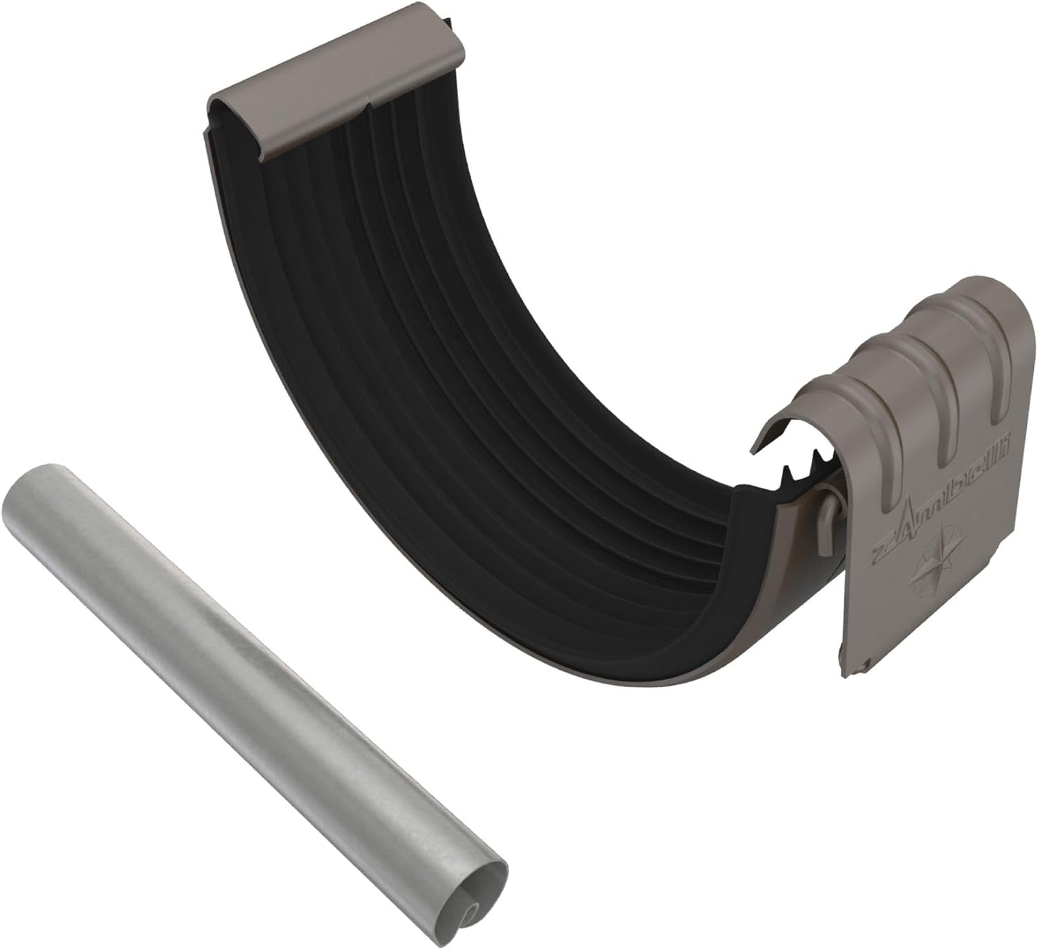 ZAMBELLI Rinnenverbinder verzinkt inkl. Wulstverbinder 250/8 teilig Kupferbraun ...