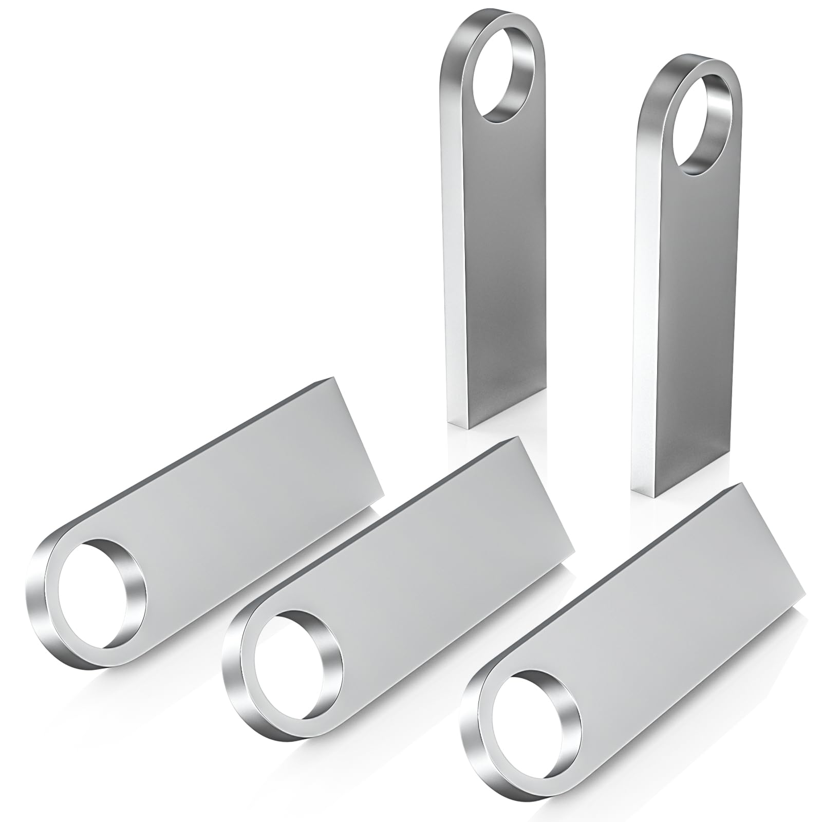 ABLAZE 64GB USB Flash Drive 5 Pack, Metal Flash Drive USB 2.0 Thumb ...