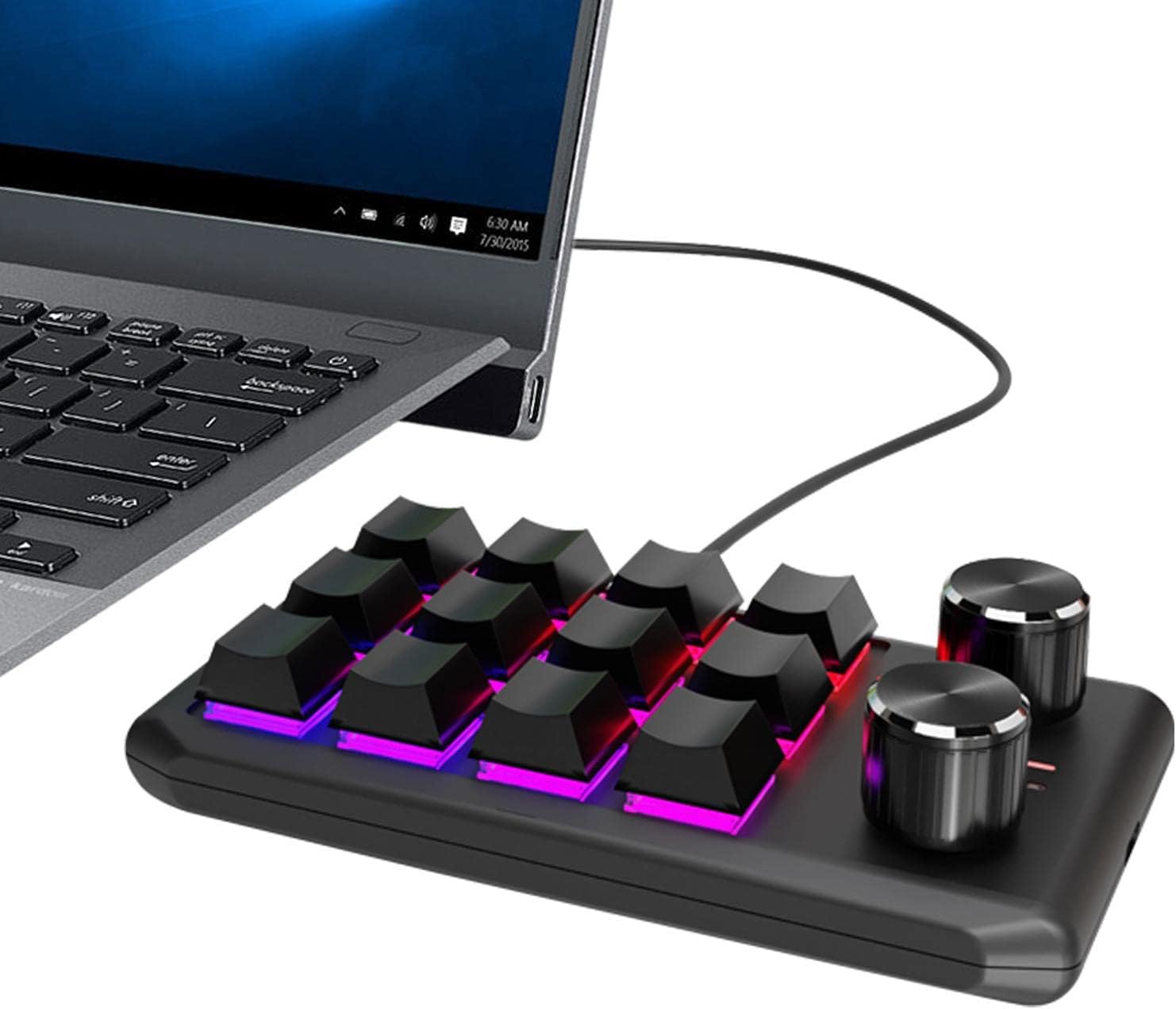 Amazon.com: EsEico Handed Mechanical Keyboard, 12 Keys ABS Games ...