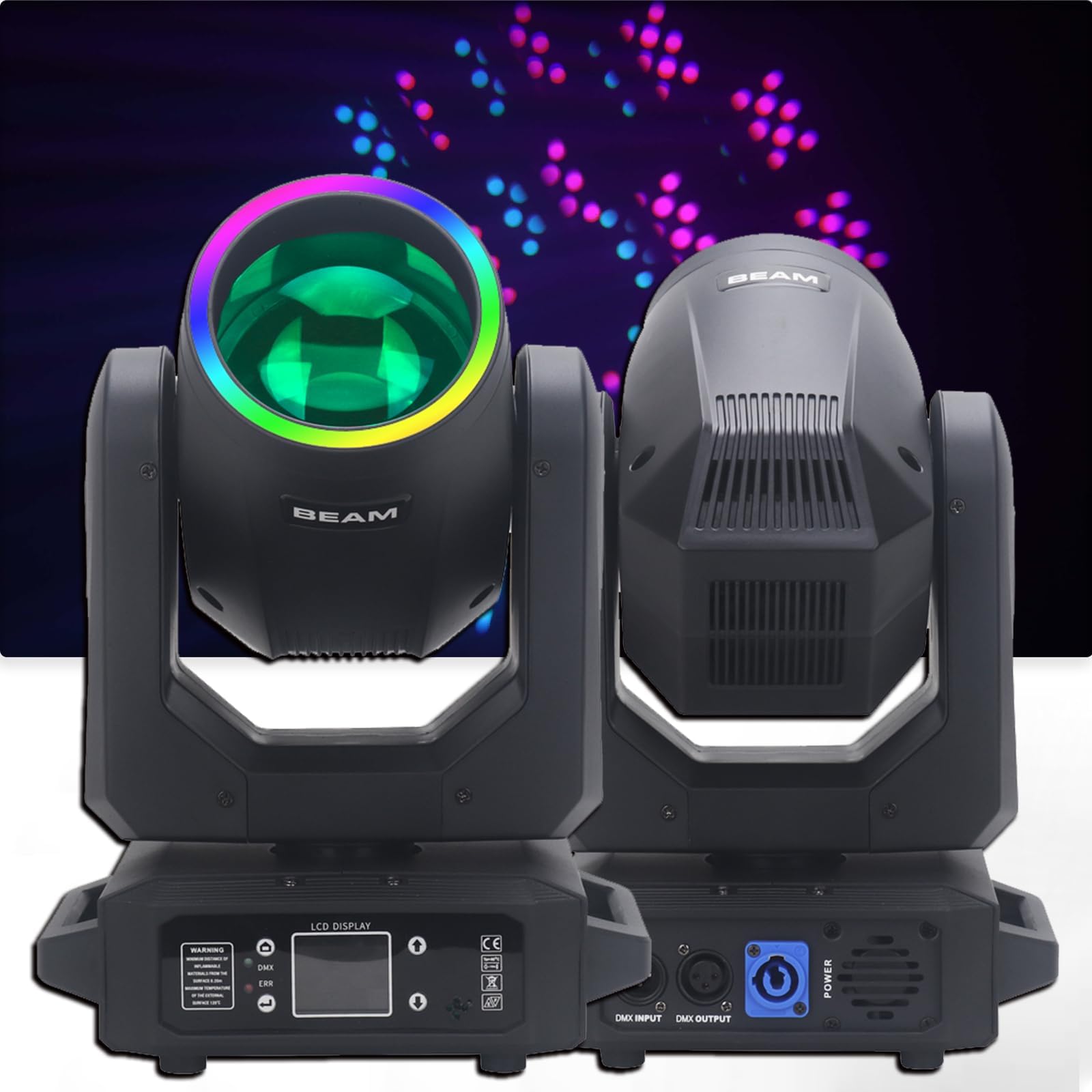 Amazon.com: YUERLT 200W LED Moving Head Light - Spot/Wash Beam, DMX ...