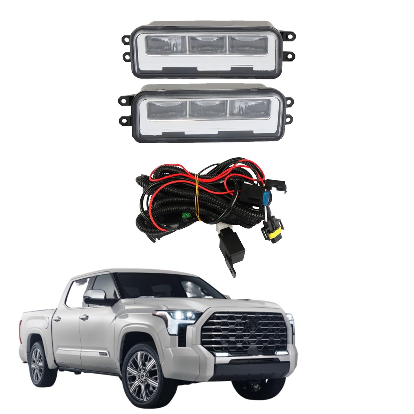 Amazon.com: labwork Left Driver & Right Passenger Sides Fog Lights ...