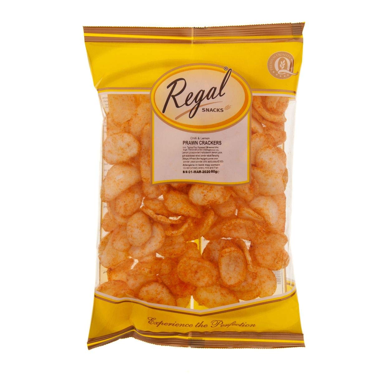 Regal Bakery Chilli And Lemon Prawn Crackers 80g Salty Crisps ...