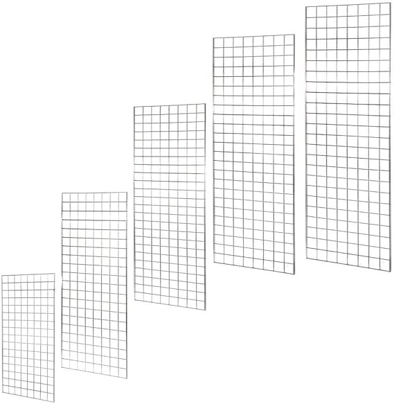 6ft Mesh NEW HEAVY DUTY GRID WALL/GRIDWALL MESH CHROME DISPLAY PANEL ...