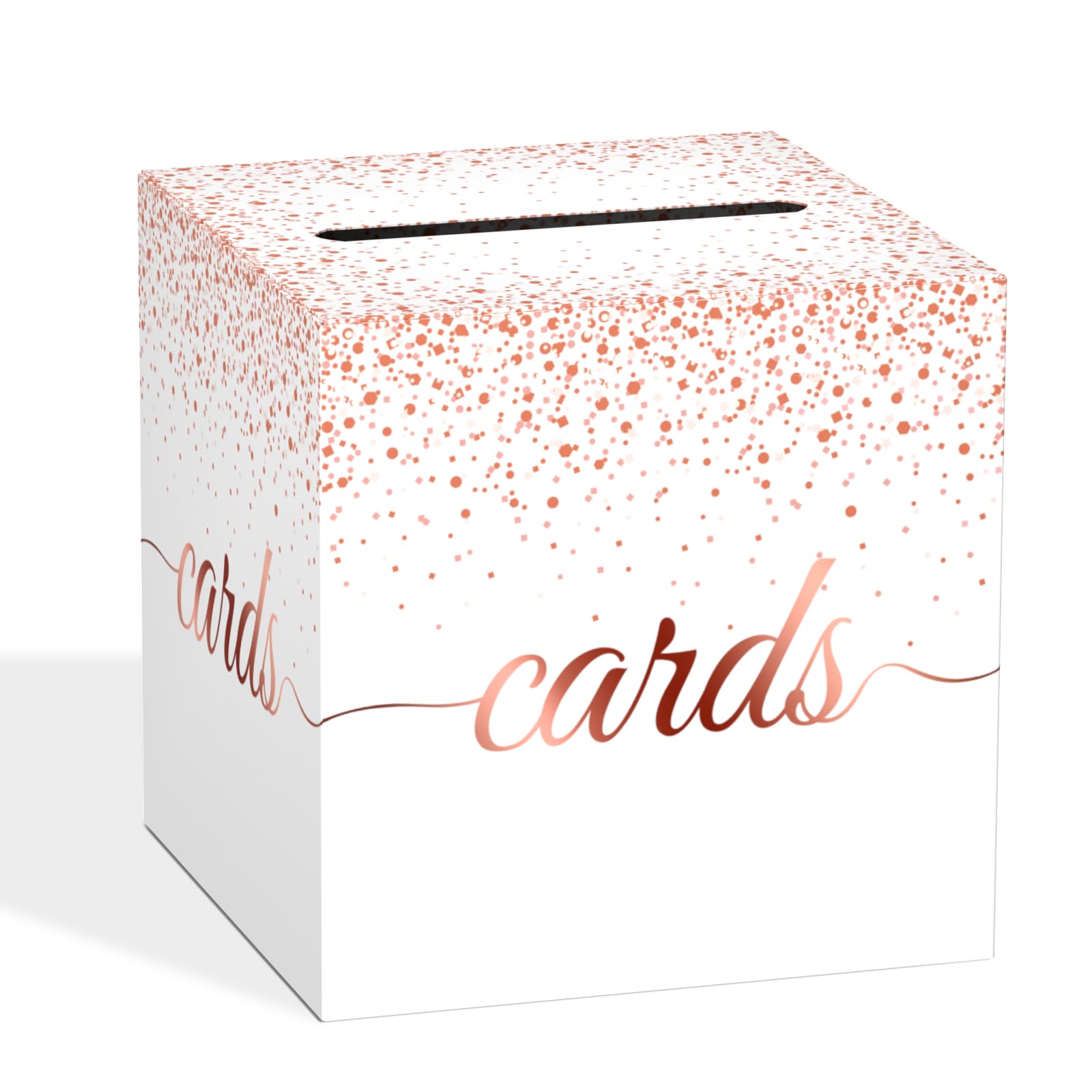 Amazon.com: JCTHKUKU Rose Gold Wedding Card Box, Gift Card Boxes for ...