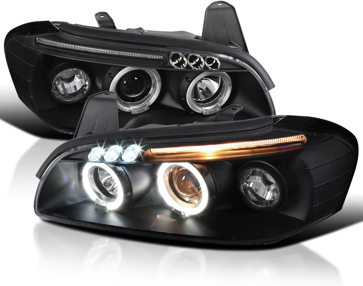 Amazon.com: SPEC-D TUNING Projector Headlights Black Compatible with ...