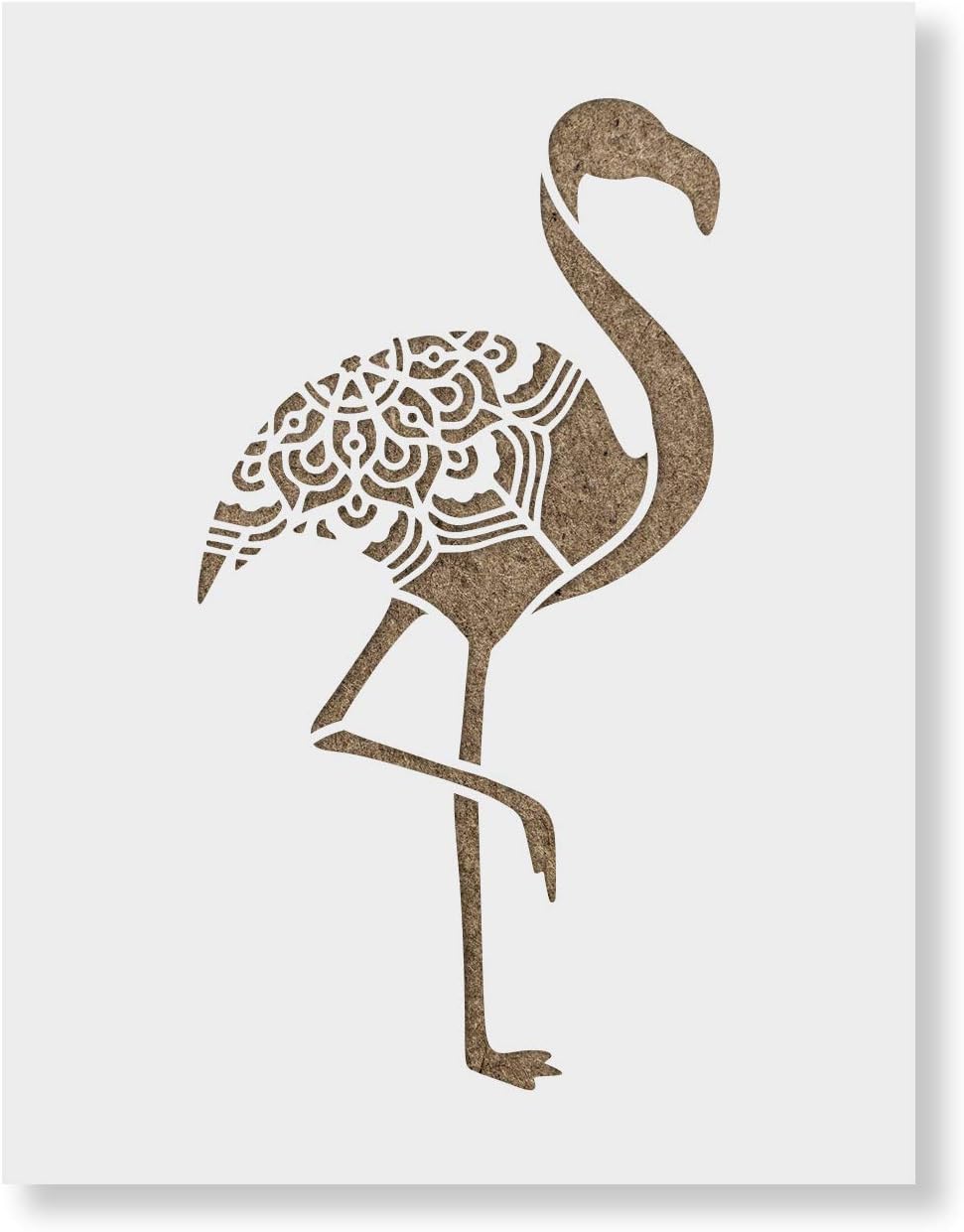 Amazon.com : Flamingo Stencil - Flamingos Stencil, Flamingo Prints, Summer Stencil, Flamingo ...