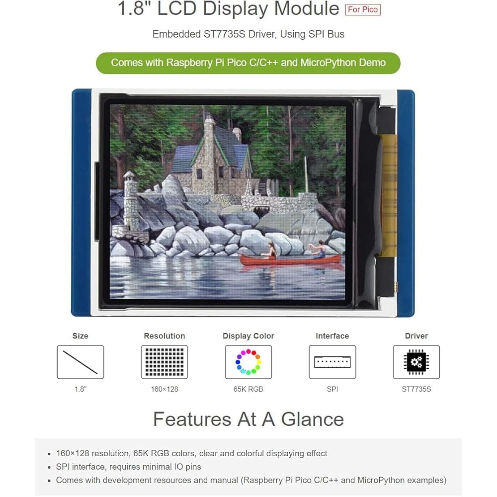 Waveshare 1.8inch LCD Display Module for Raspberry Nepal | Ubuy