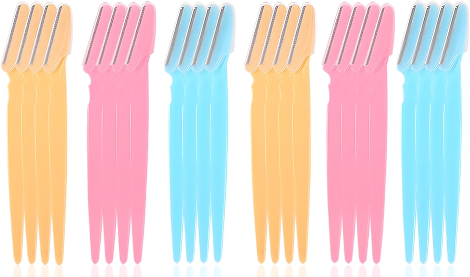 24 Pcs Eyebrow Razors, KISUOMAOYI Dermaplaning Blades for Face ...