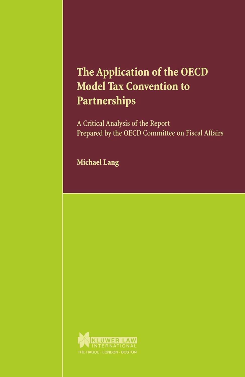 Amazon | The Application of the Oecd Model Tax Convention to ...