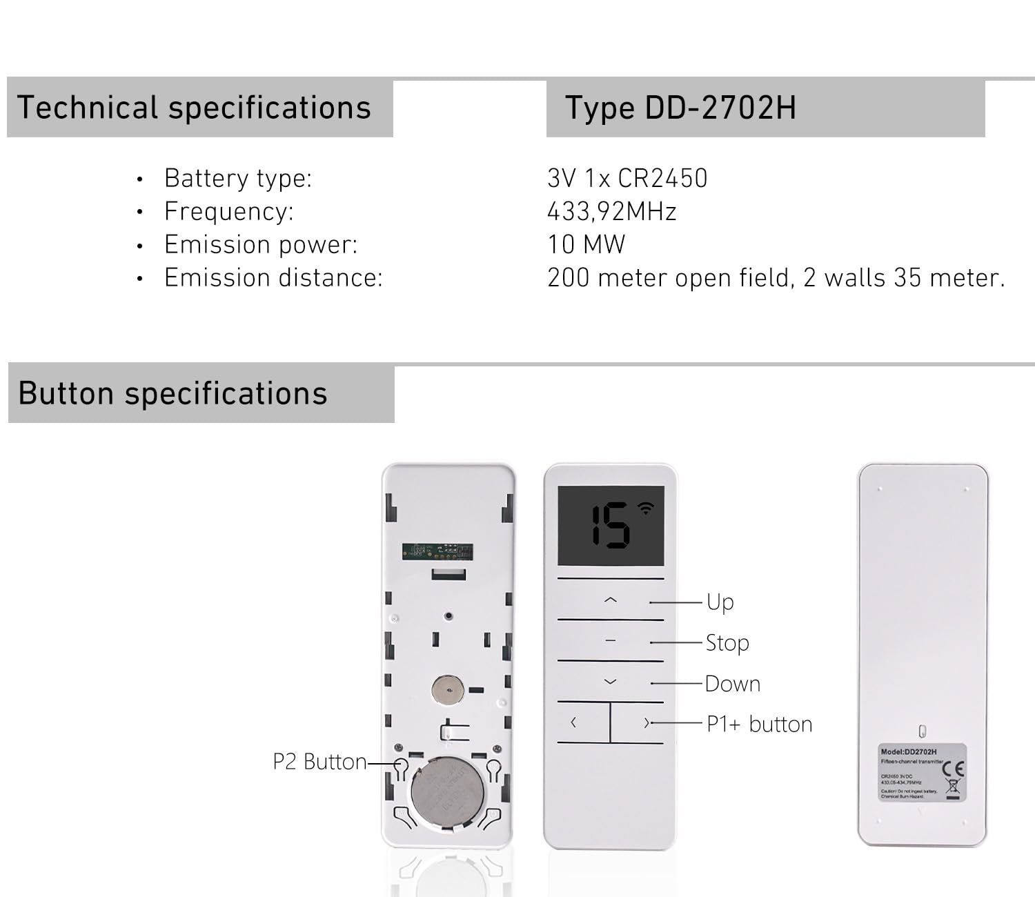 Snapklik.com : DD2702H 15 Channel Bi-Directional Transmitter For Bi ...