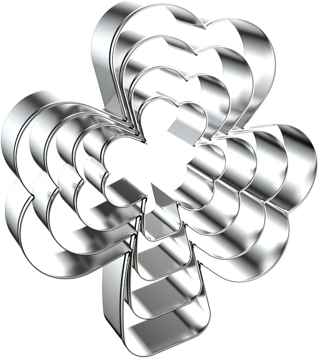 QAAQS Shamrock Cookie Cutters Shapes for St. Patrick's Day Irish Spring ...