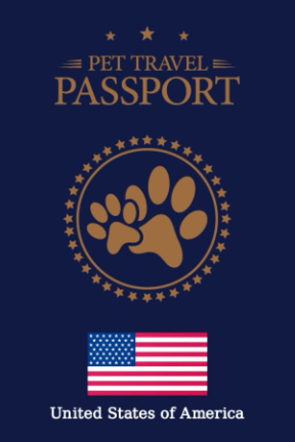 Pet Passport US & Medical Record, for Pet Health and Travel Size 4"x 6 ...