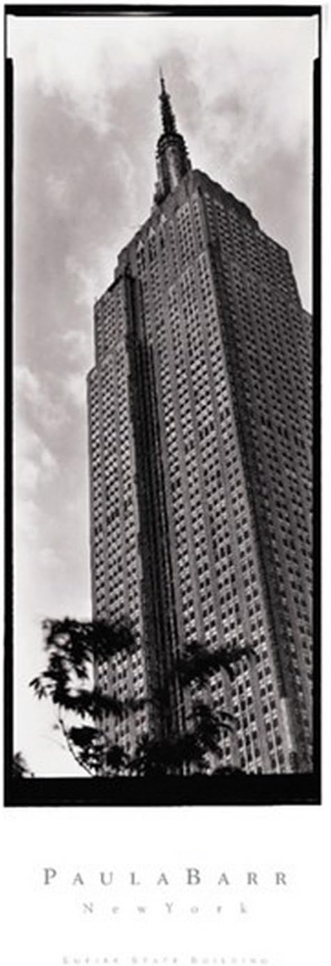 Amazon.com: Empire State Building - Poster by Paula Barr (14x40 ...