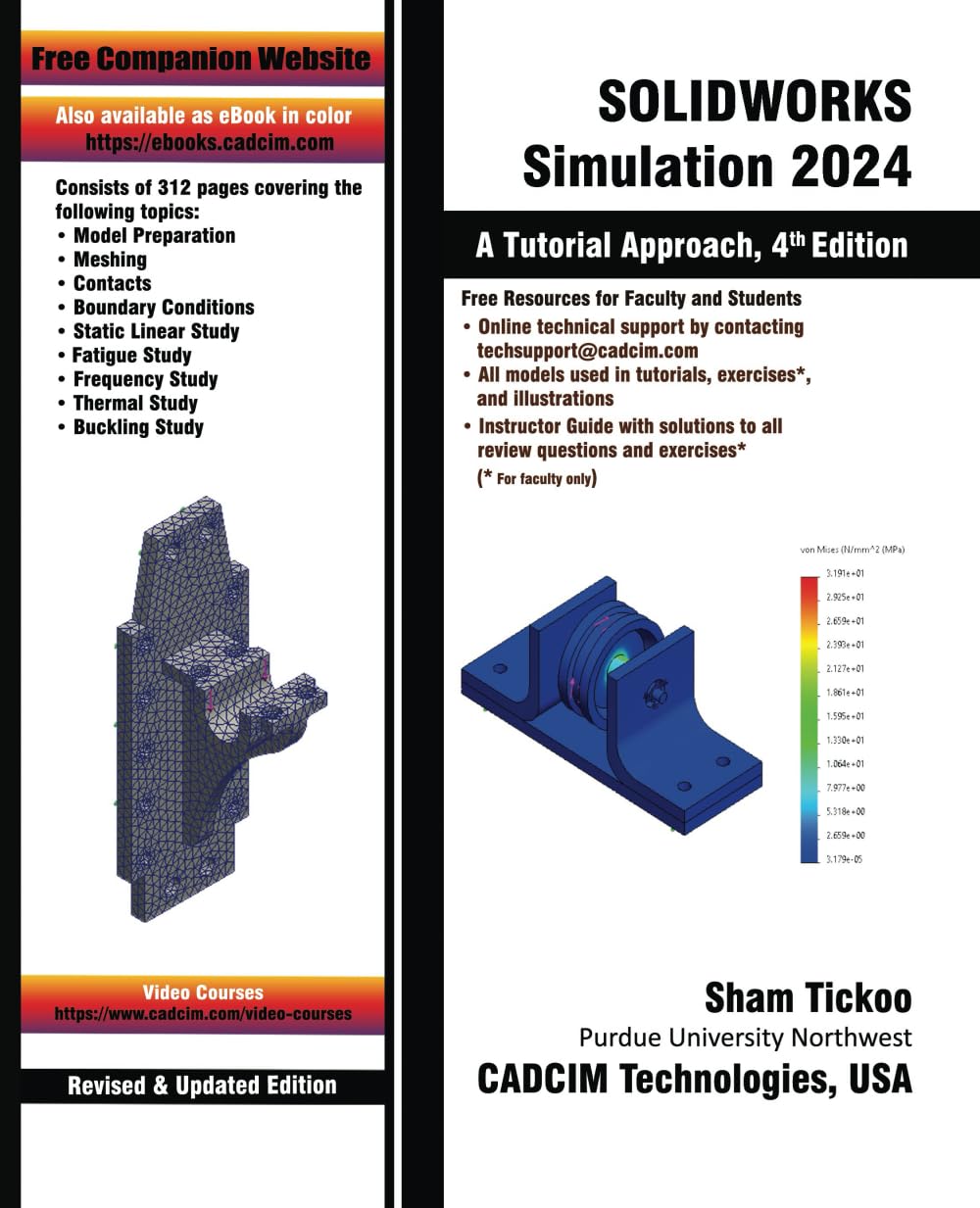 SOLIDWORKS Simulation 2024: A Tutorial Approach, 4th Edition: Amazon.co.uk: Prof. Sham Tickoo ...