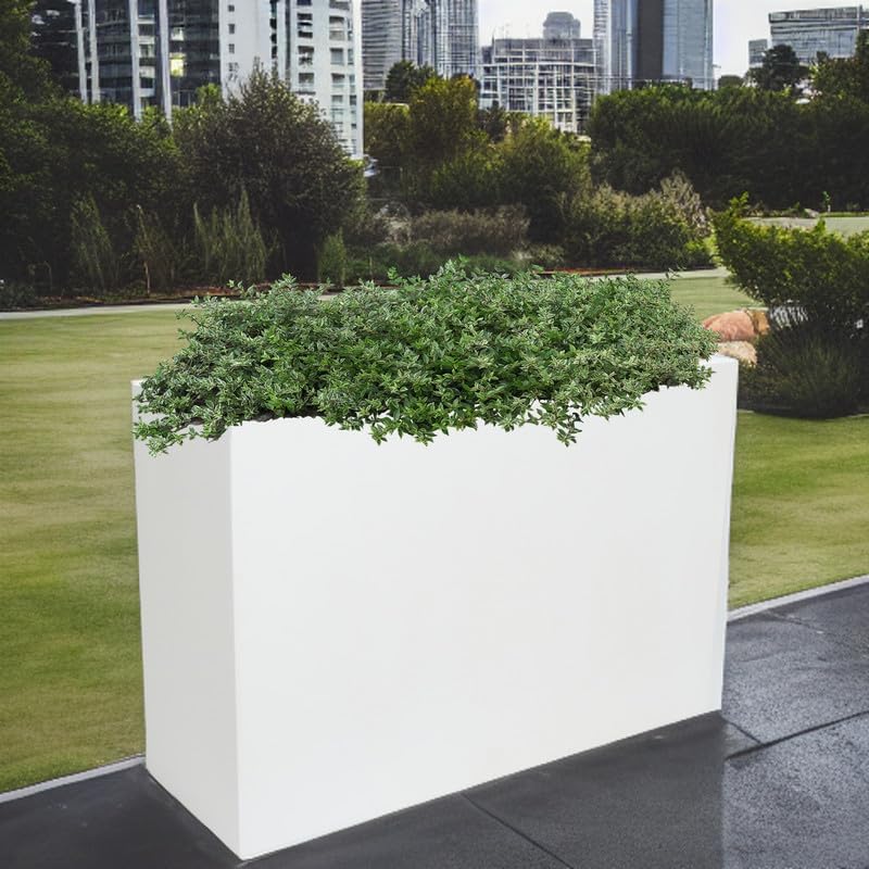 JP PLANTERS 24" Rectangle Fiberglass Trough Planter 36” L x 16” W x 24 ...