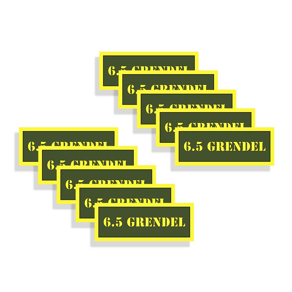 Amazon.com: Ammo Can Labels 6.5 GRENDEL Ammunition Decals Olive Drab ...