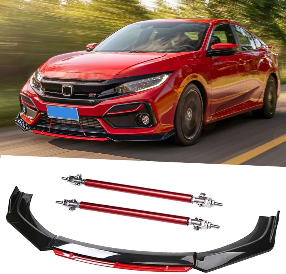Amazon.com: DREAMIZER Universal Front Bumper Lip Chin Spoiler Splitter ...