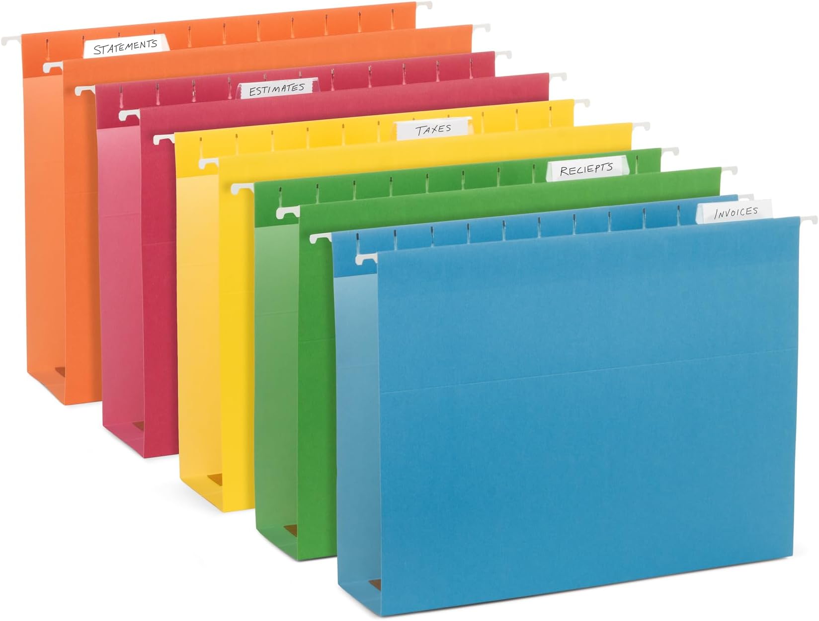 Amazon.com : Staples Poly Expanding Hanging File Pockets, Letter ...