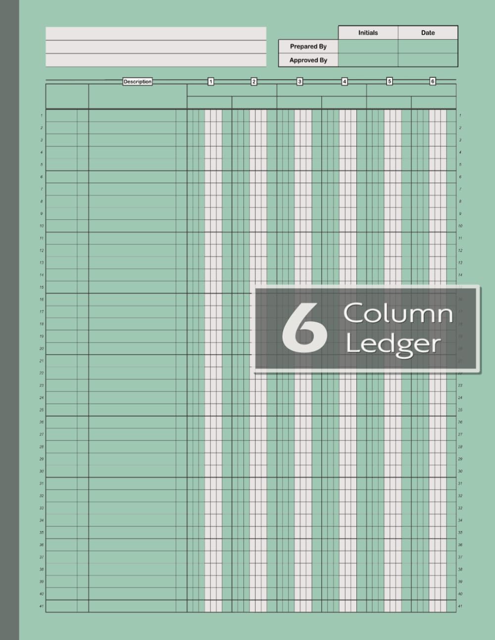 Amazon.com: 6 Column Ledger Book: Effortless Accounting and Bookkeeping ...