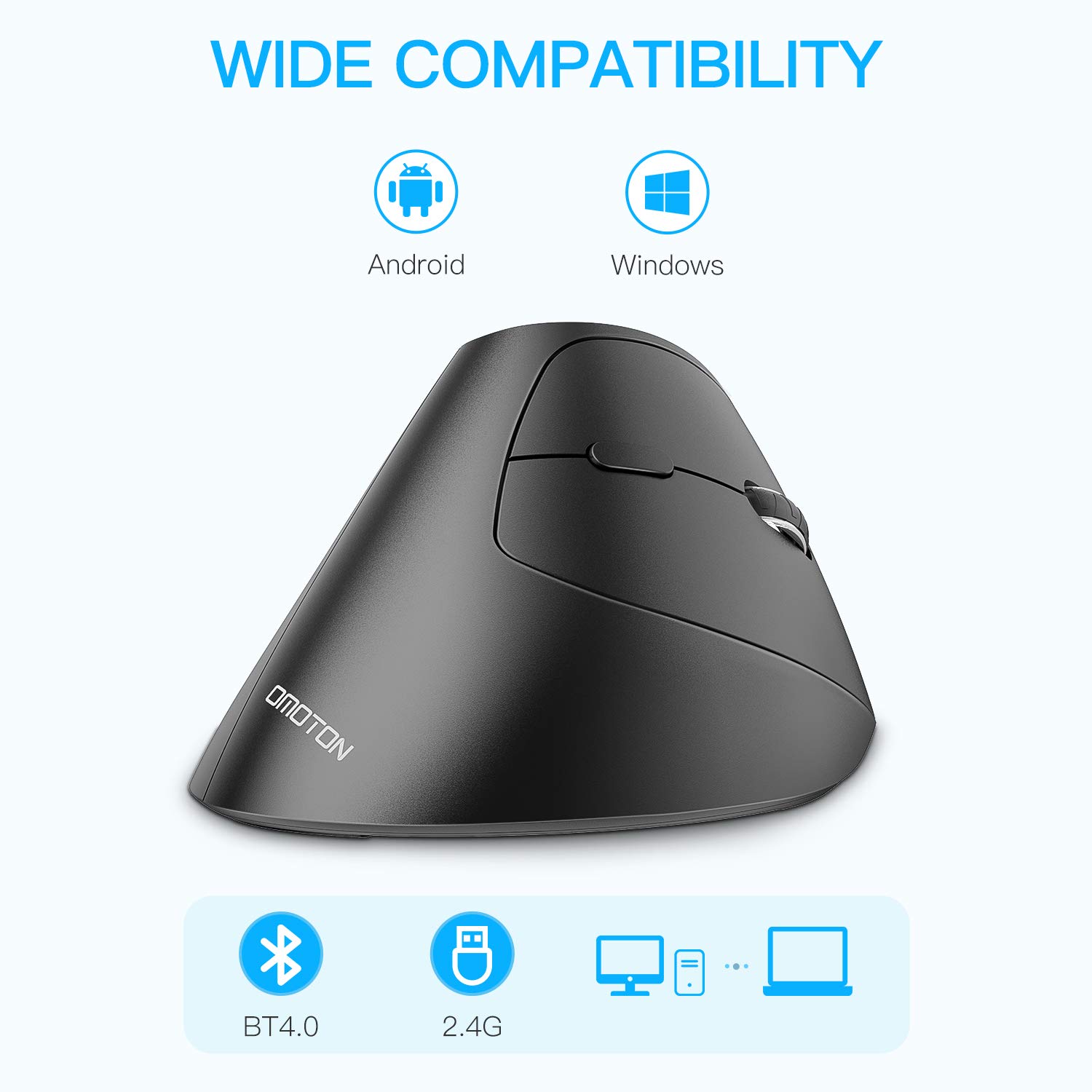 Ratón ergonómico OMOTON, rató...B088LFXJL2 | Encarguelo.com