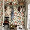 Simon&Siff Floral Peel and Stick Wallpaper, 17.3" x 120" Self Adhesive ...