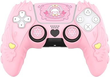 Amazon.com: IINE Cute Cover Case for PS5 Controller, Anti-Slip Soft ...