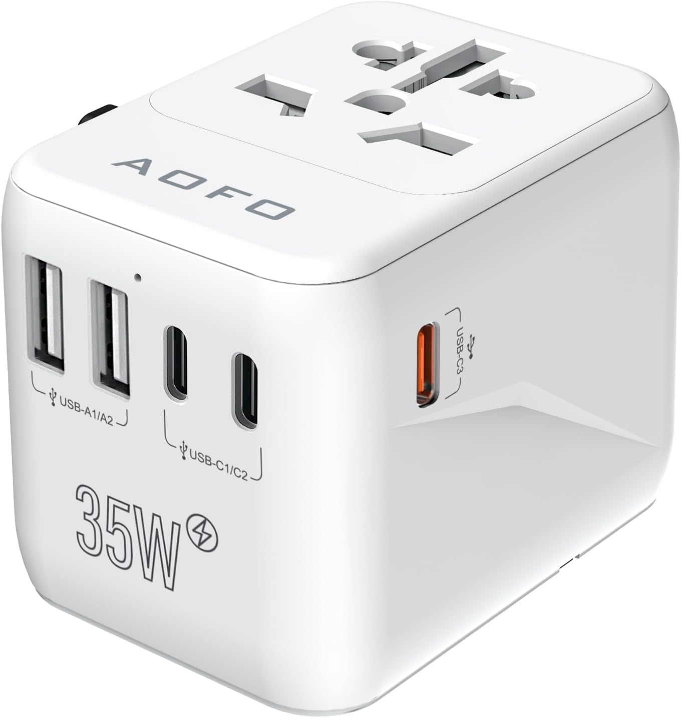 Amazon.com: Universal Travel Adapter, AOFO International Plug Adapter ...