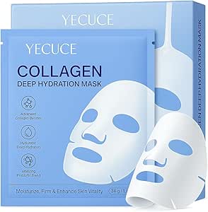 Collagen Face Mask, Korean Collagen Mask Overnight - Moisturize, Firm ...