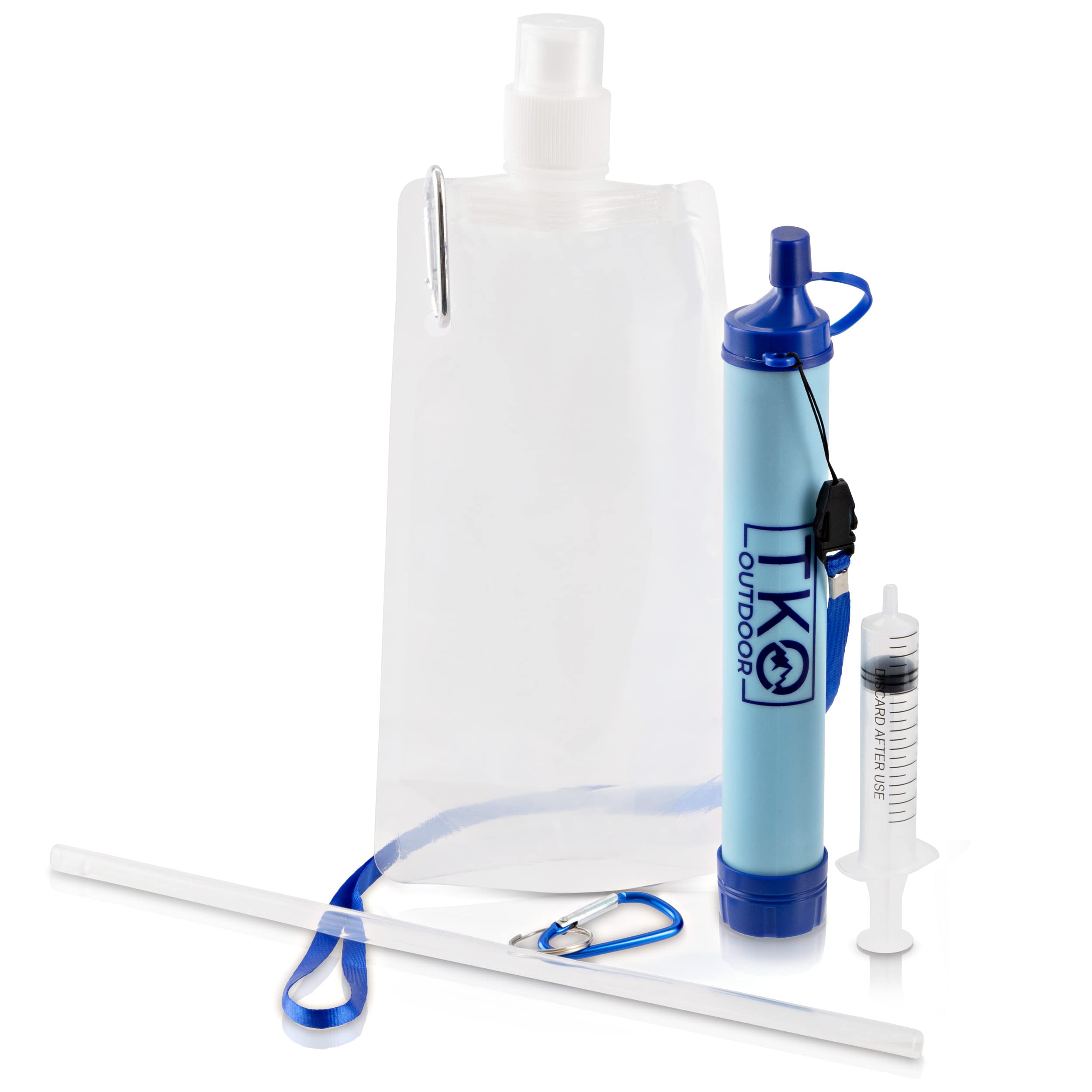 TKO Outdoor Water Filter Straw - Professional Personal Water Filter ...